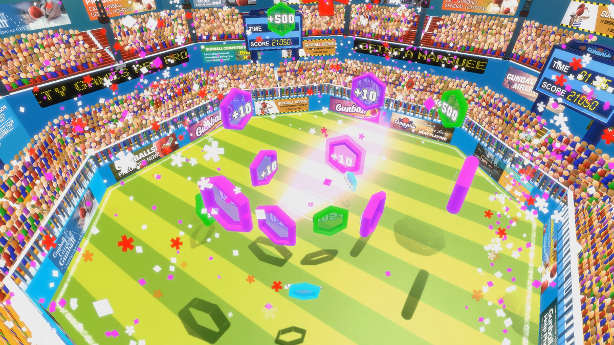 Gunball Is A Sport Where You A Shoot At A Ball To Get It Thru Goals