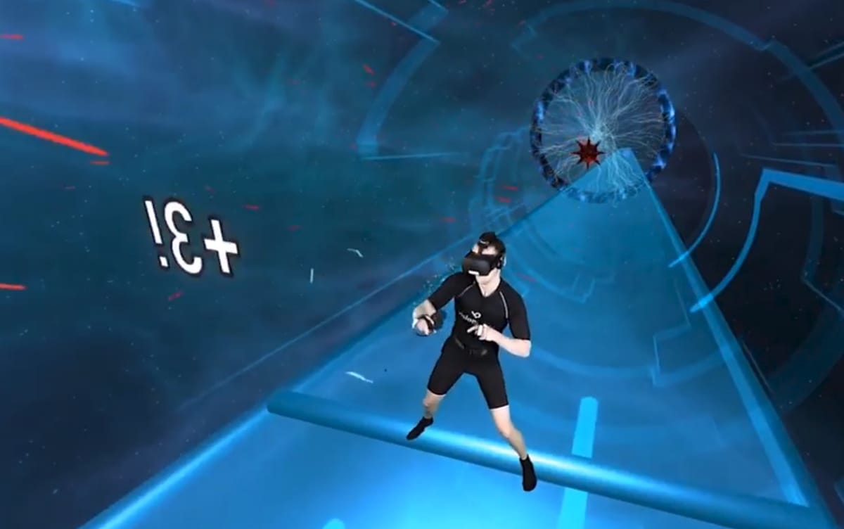 This Fitness Suit Turns A New VR Game Into An Intense Workout