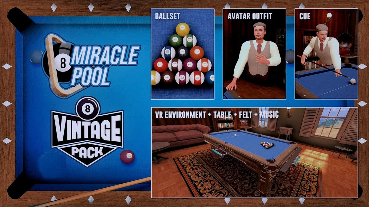MiRacle Pool Goes Back In Time With Vintage Pack DLC