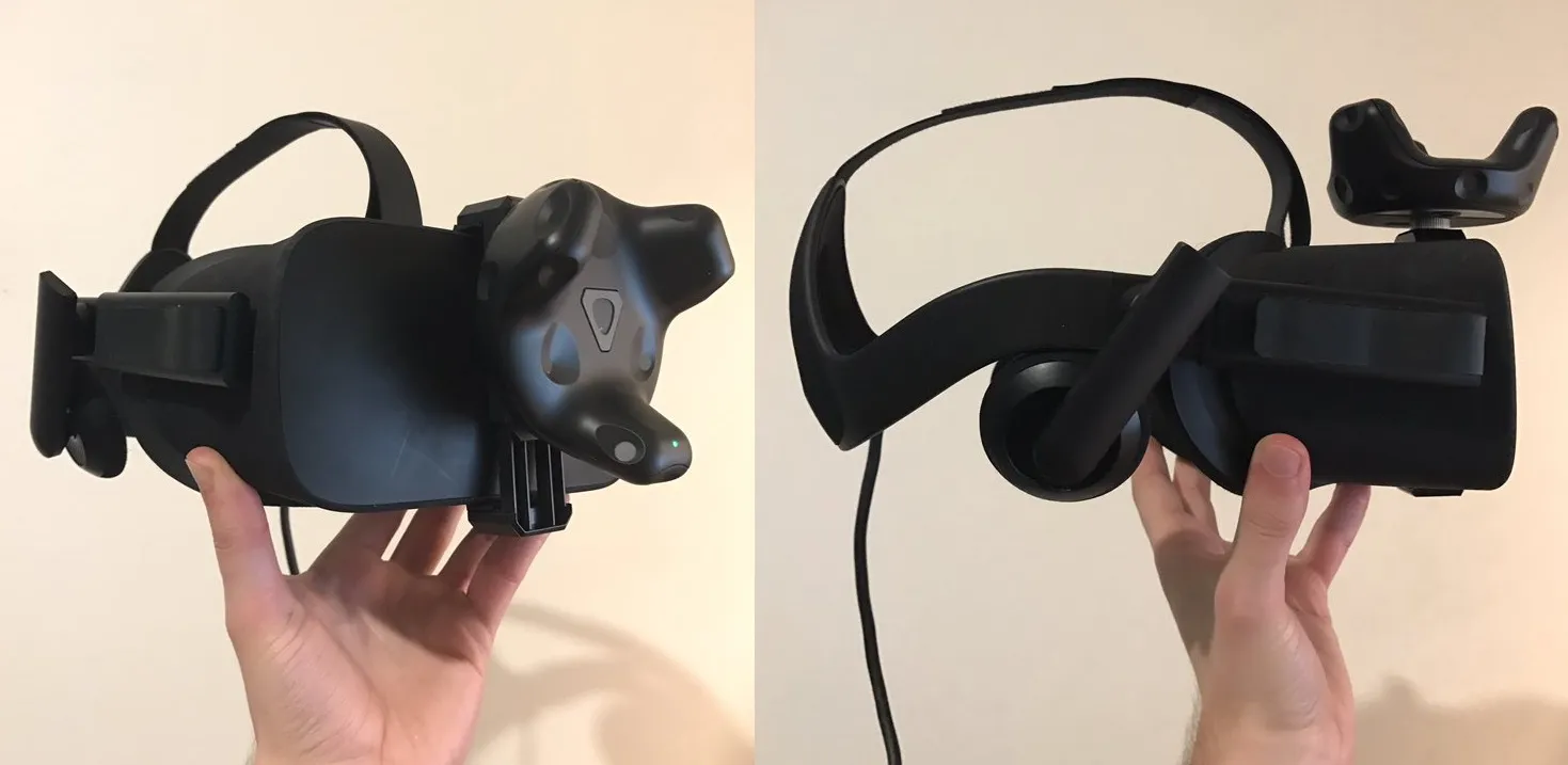 Developer Sticks Vive Tracker On Oculus Rift, Enables Foot Tracking