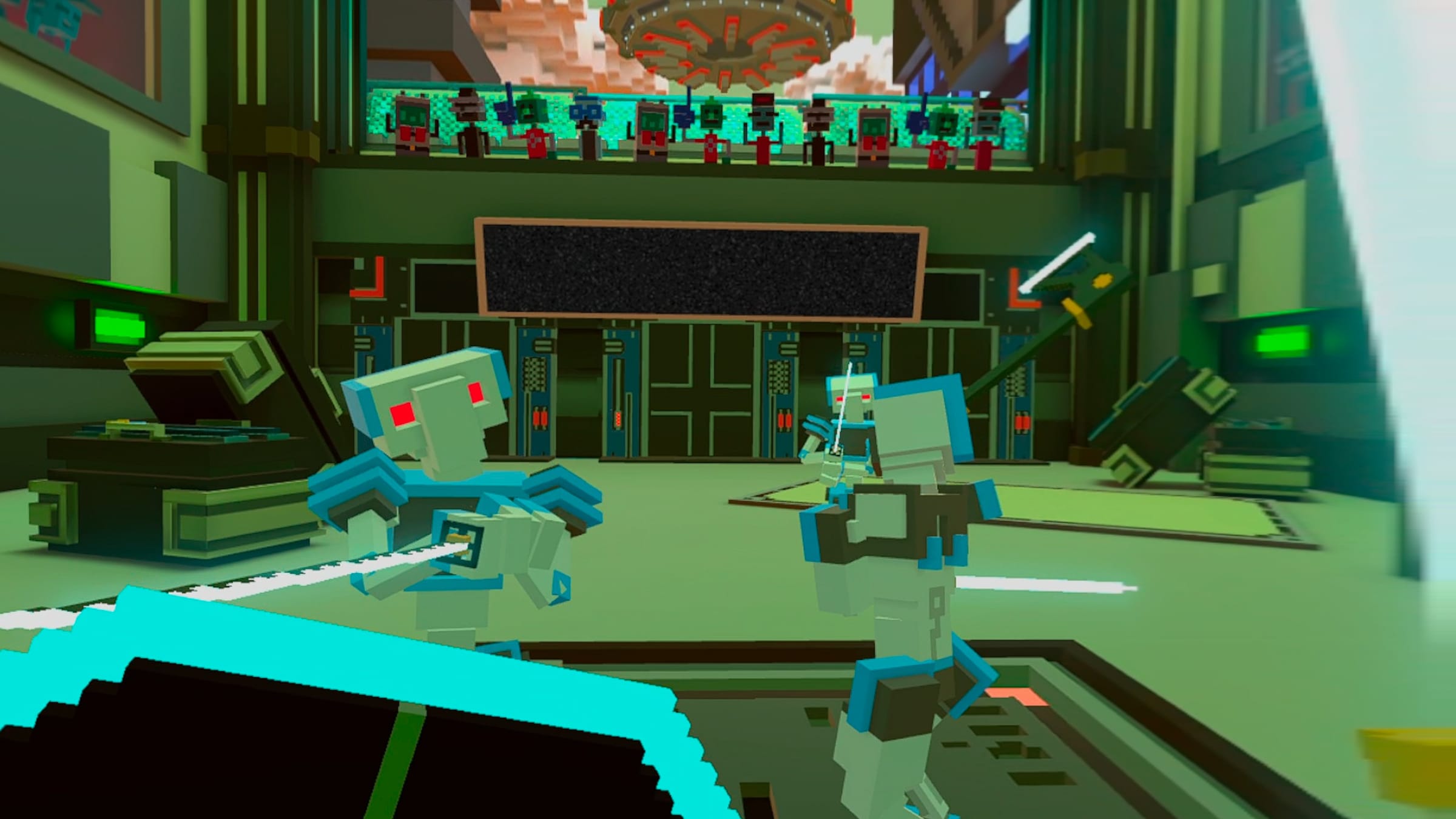 Clone Drone in the Hyperdome Review: Highly Satisfying Voxel Combat