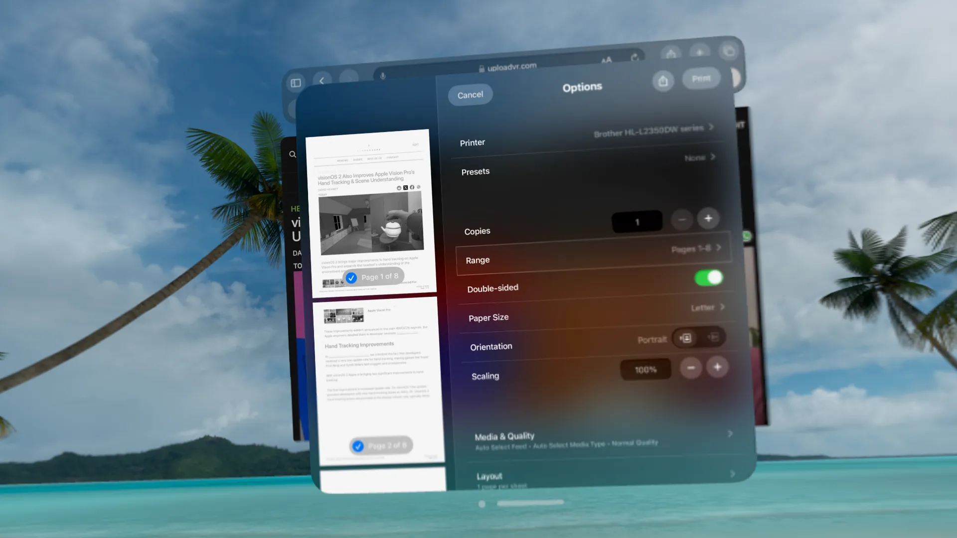 With visionOS 2, Apple Vision Pro Can Print What You See
