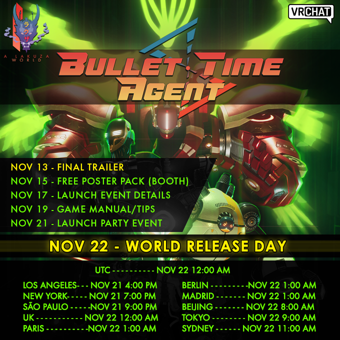 Bullet Time Agent Is A Full Eight Hour Game Coming To VRChat Soon